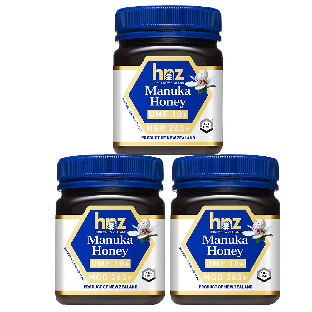 HNZ UMF 10+ Manuka Honey 250g - 3 Pack | British Chemist