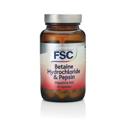 Betaine Hydrochloride & Pepsin Capsules | British Chemist