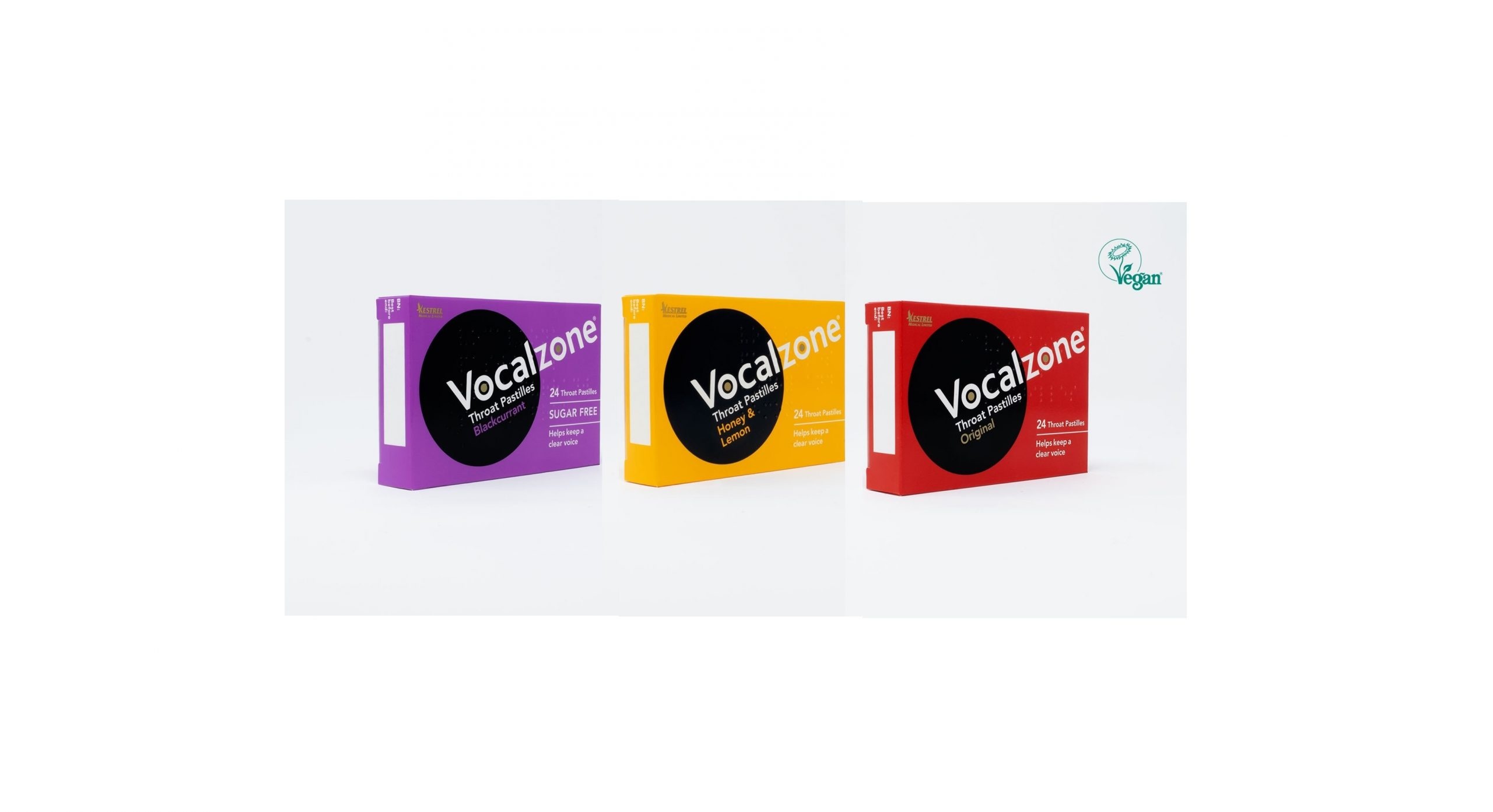VOCALZONE THROAT PASTILLES SUGAR FREE (MULTI FLAVOURS) | British Chemist