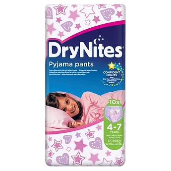 HUGGIES DRYNITES GIRL'S 4-7 YRS | British Chemist