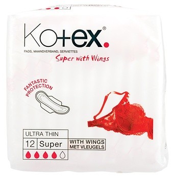 KOTEX ULTRA THIN SUPER WITH WINGS | British Chemist