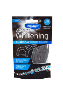 Wisdom Active White Charcoal Floss Harps | British Chemist