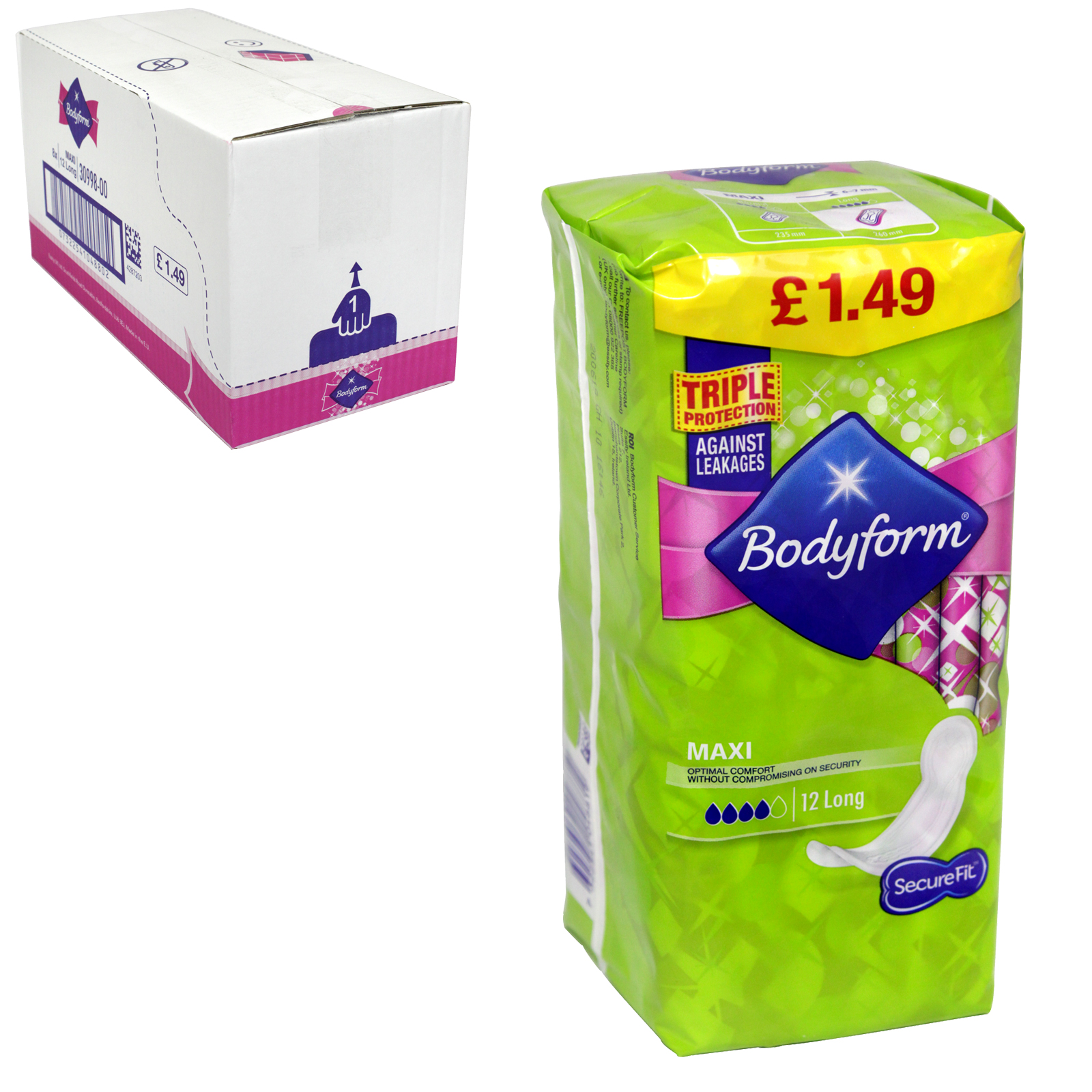 Bodyform Maxi Long [Pmp 1.49] | British Chemist