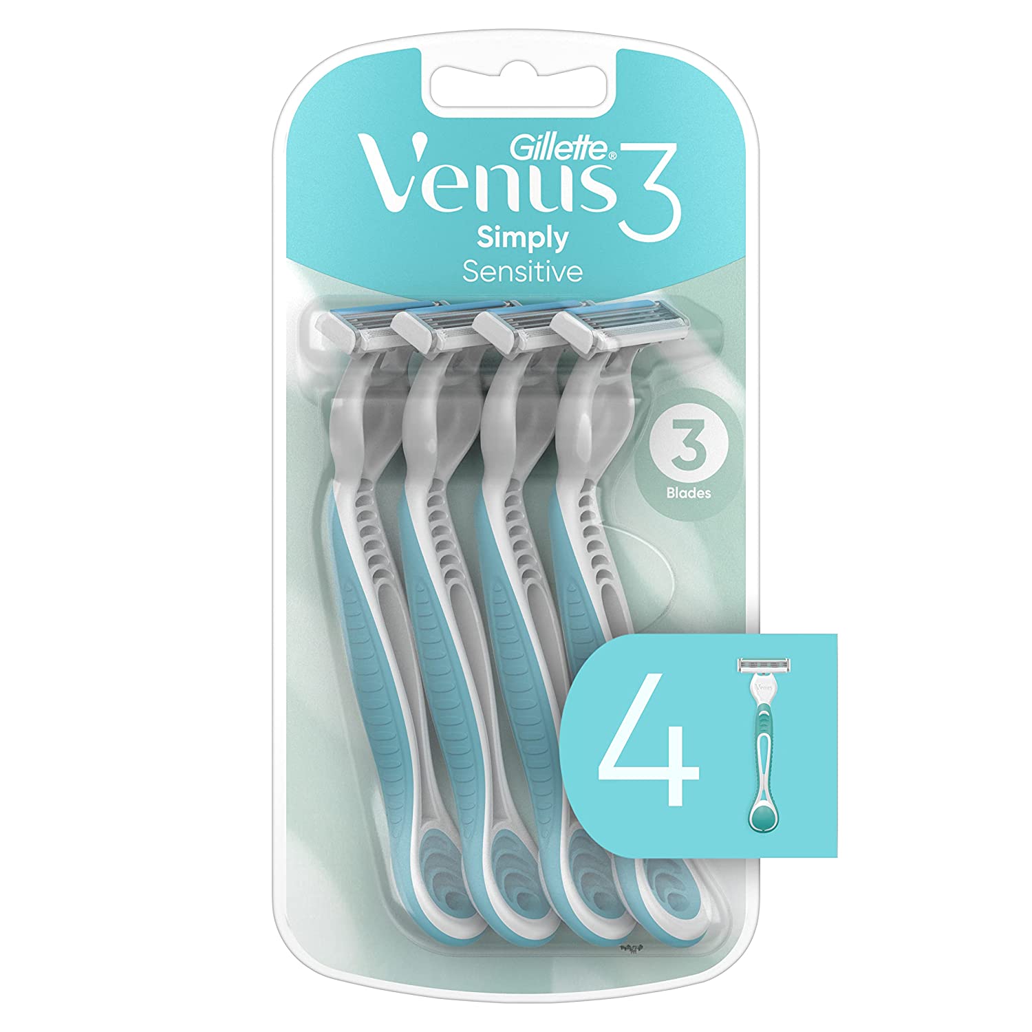 Gillette Simply Venus 3 Blade Razor | British Chemist