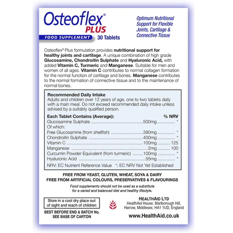 Osteoflex Plus Tablets | British Chemist