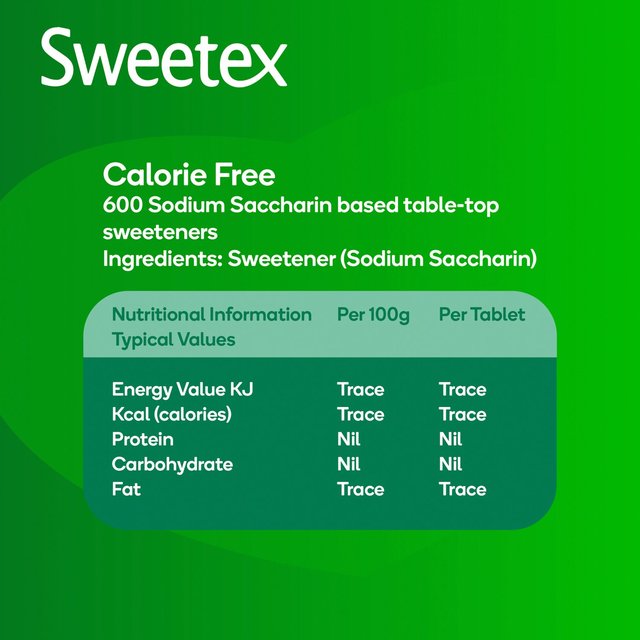 Sweetex 800 Sweetener Tablets | British Chemist