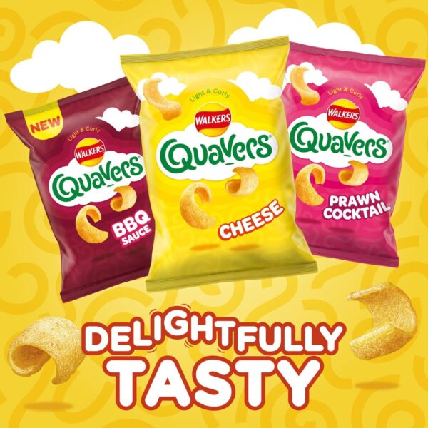 Walkers Quavers Cheese Multipack Snacks Crisps 12 x 16g | British Chemist
